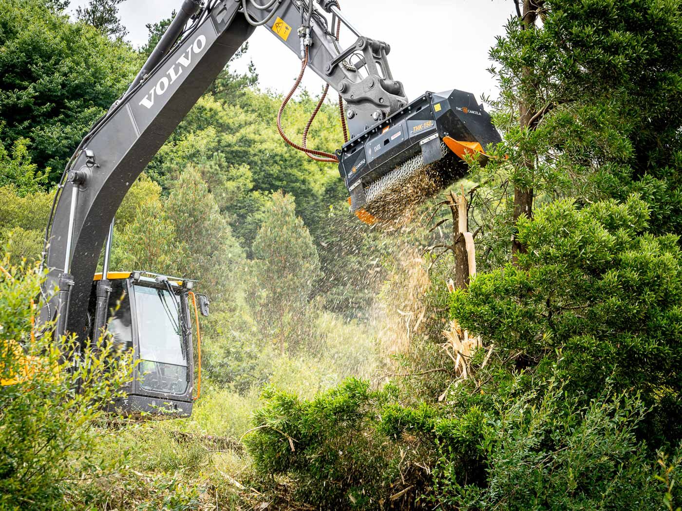 TMC Forstmulchkopf THB - Hydraulischer Forstmulcher für Bagger
