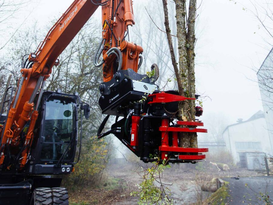 TREE HUGGER Fällgreifer zur professionellen Baumfällung